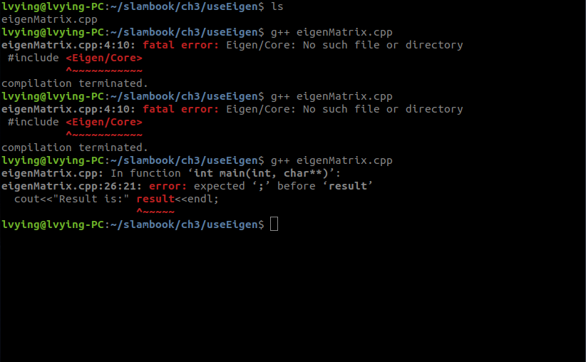 解决fatal error: Eigen/Dense: No such file or directory错误 - 程序员大本营