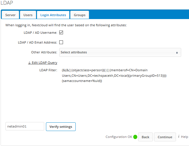 Nextcloud集成Active Directory（AD）LDAP用户身份验证_nextcloud ad域-CSDN博客