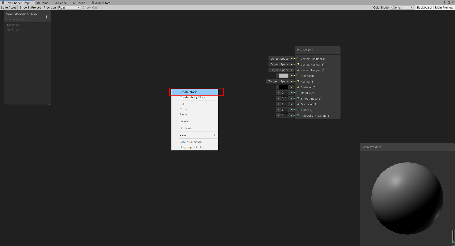 Unity LWRP轻量渲染管线 Shader Graph入门使用 秒懂 经典！！！_unity3dlightweightrp-CSDN博客
