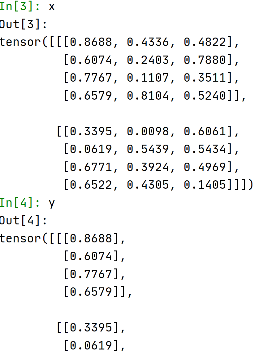 Pytorch入门之张量_runtimeerror: both arguments to matmul need to be -CSDN博客
