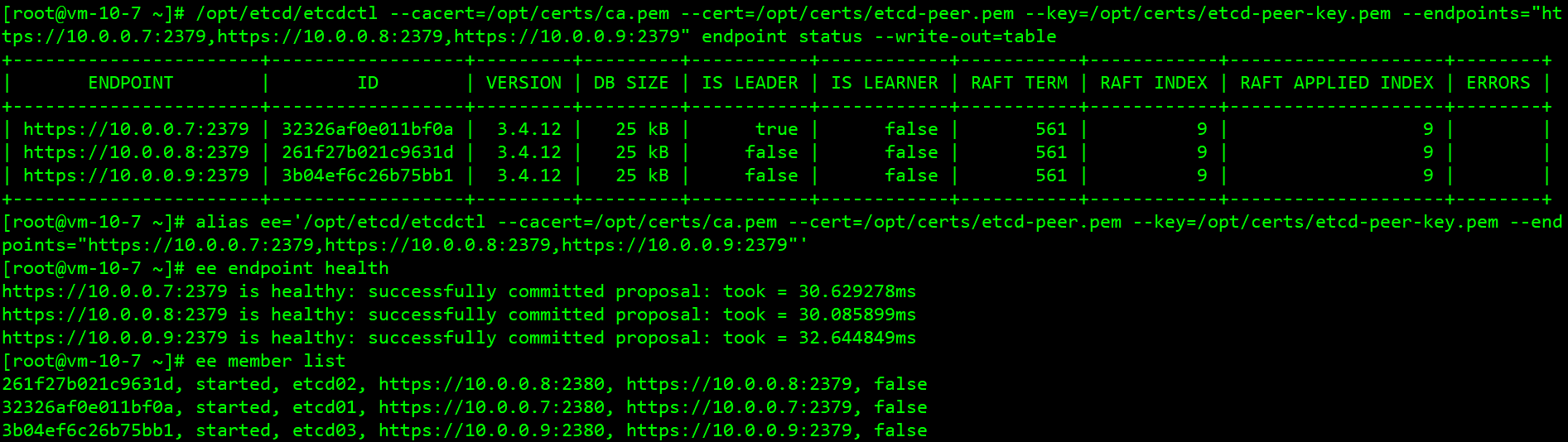 Etcd v3.4.12 高可用集群搭建及运维_etcd集群-CSDN博客