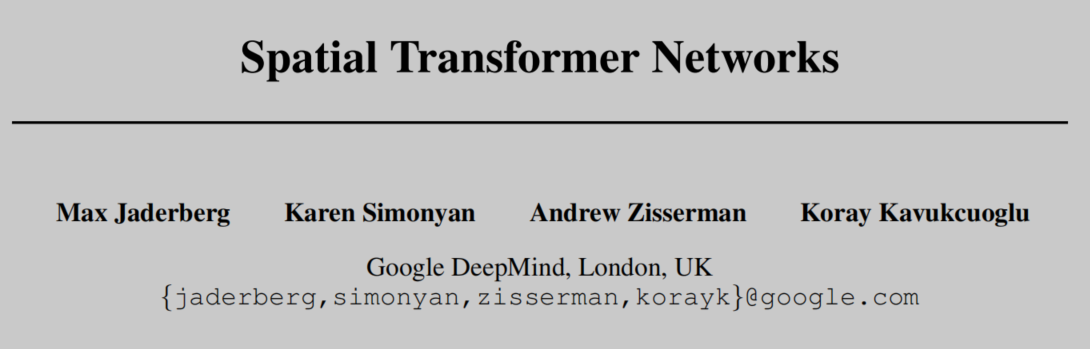 [论文翻译]Spatial Transformer Networks（STN）_spatical transformer t-CSDN博客