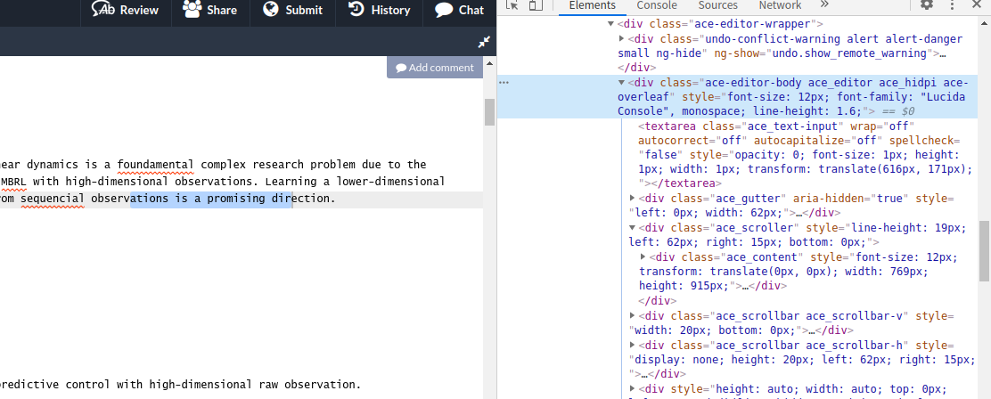 Overleaf在ubuntu18.04 下chrome浏览器中光标偏移的问题_overleaf lucida console-CSDN博客