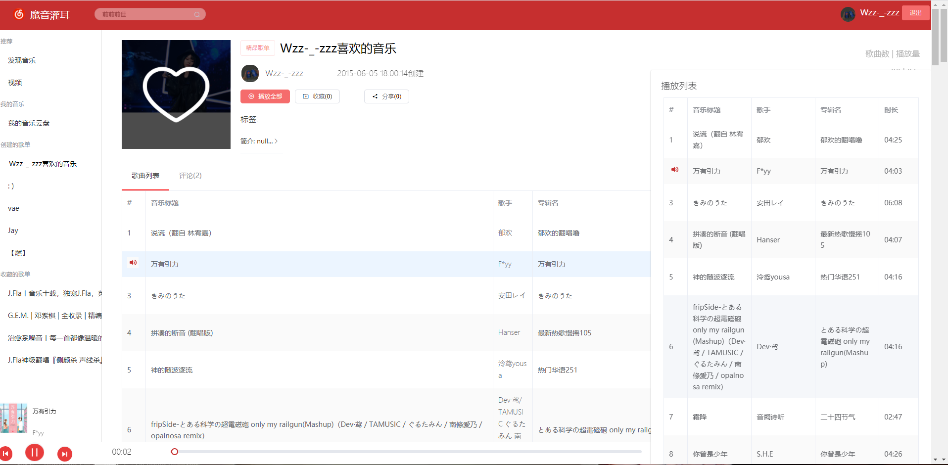 高仿网易云音乐vue实战项目仿网易云音乐源码html5 Csdn博客 