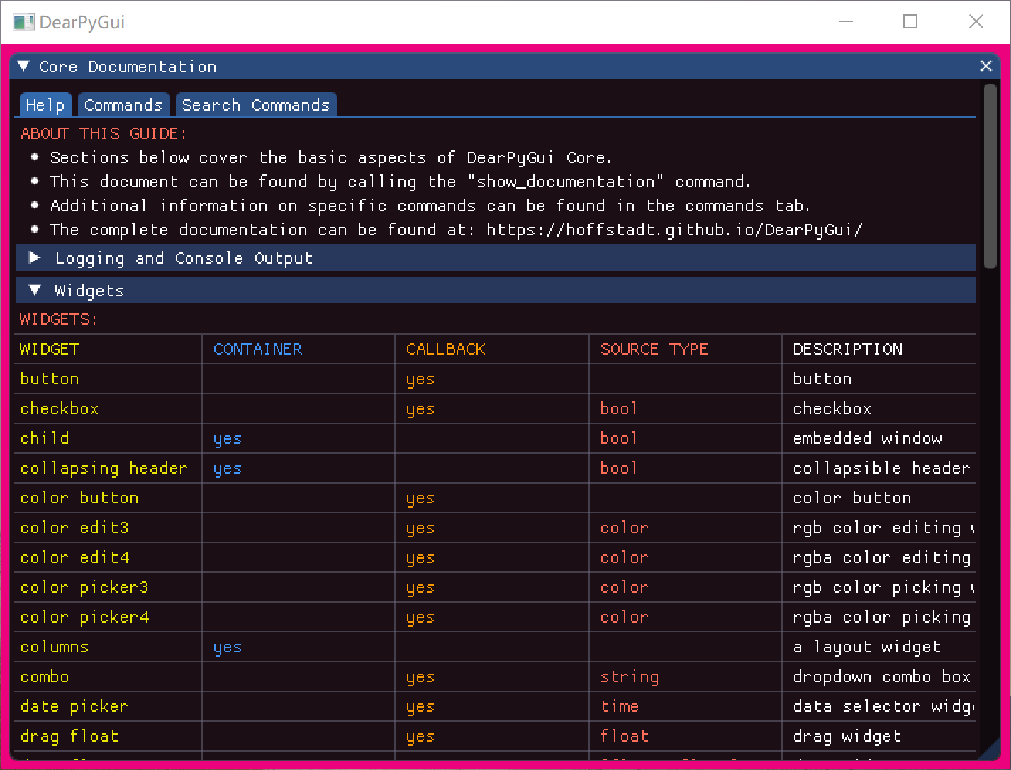 Python Dearpygui Basics Programmer Sought 5450