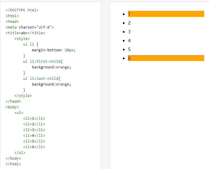 CSS ul li:nth-child的详细实例_css样式 li 2n -1-CSDN博客