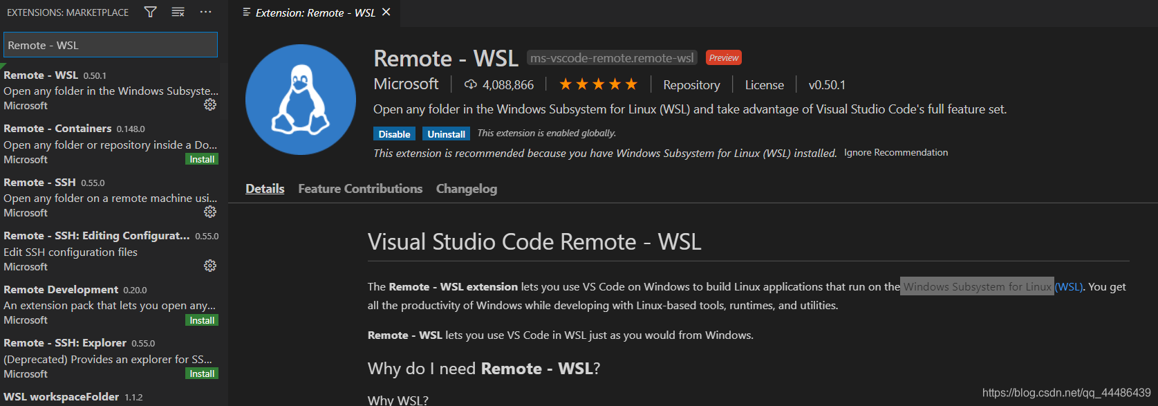Vscode插件 Remote Wsl 连接适用于linux的windows子系统remote Wsl Csdn博客