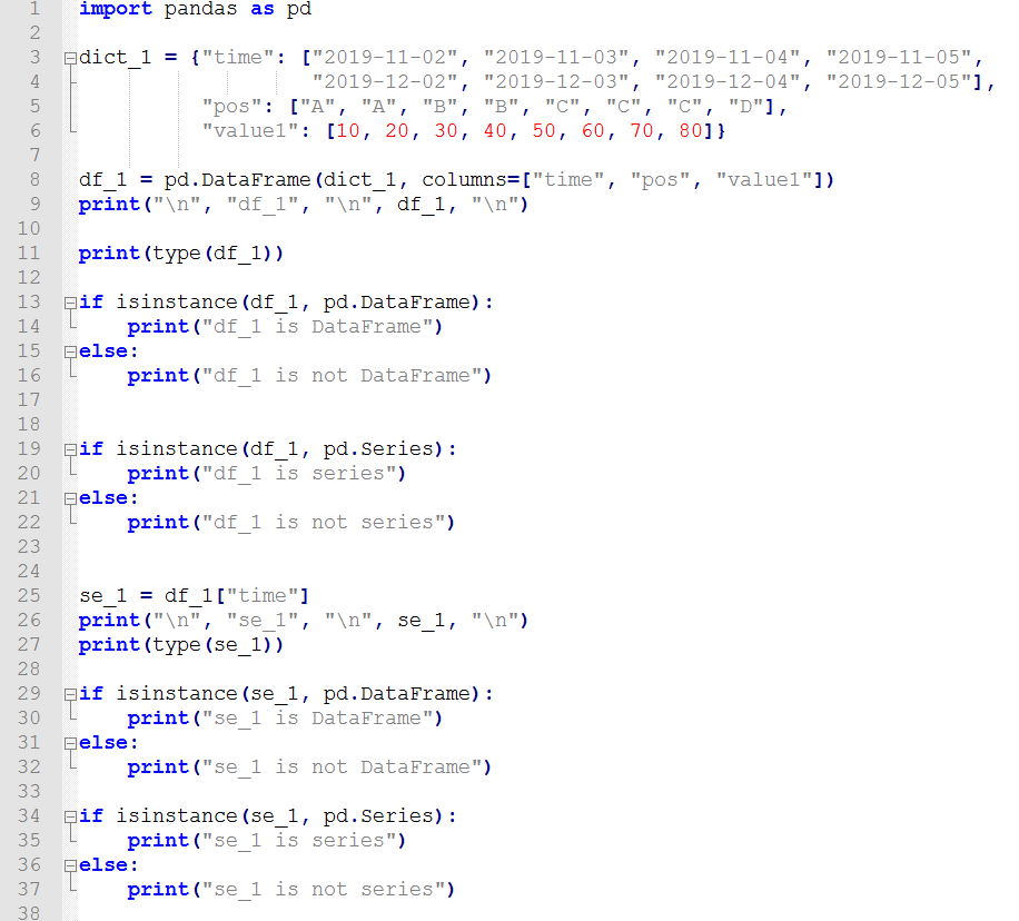 Python 科学计算 Pandas 16 Df与series数据类型判断判断数据类型是不是 Series Csdn博客