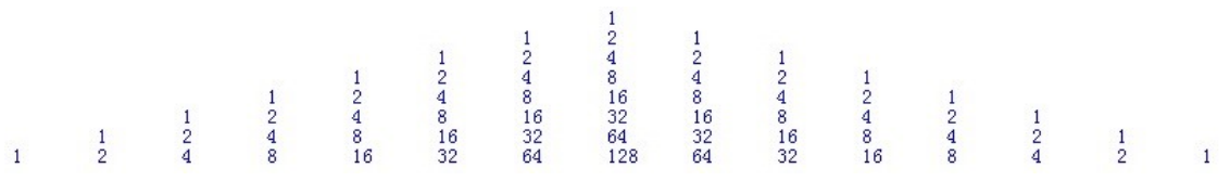 Python实验之——输出数字金字塔 Csdn博客 