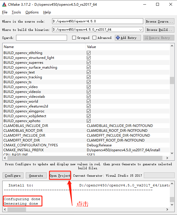 win10+vs2017+opencv4.5.0+opencv_contrib-4.5.0+cuda源码编译详细教程_win10 cmake opencv cuda-CSDN博客