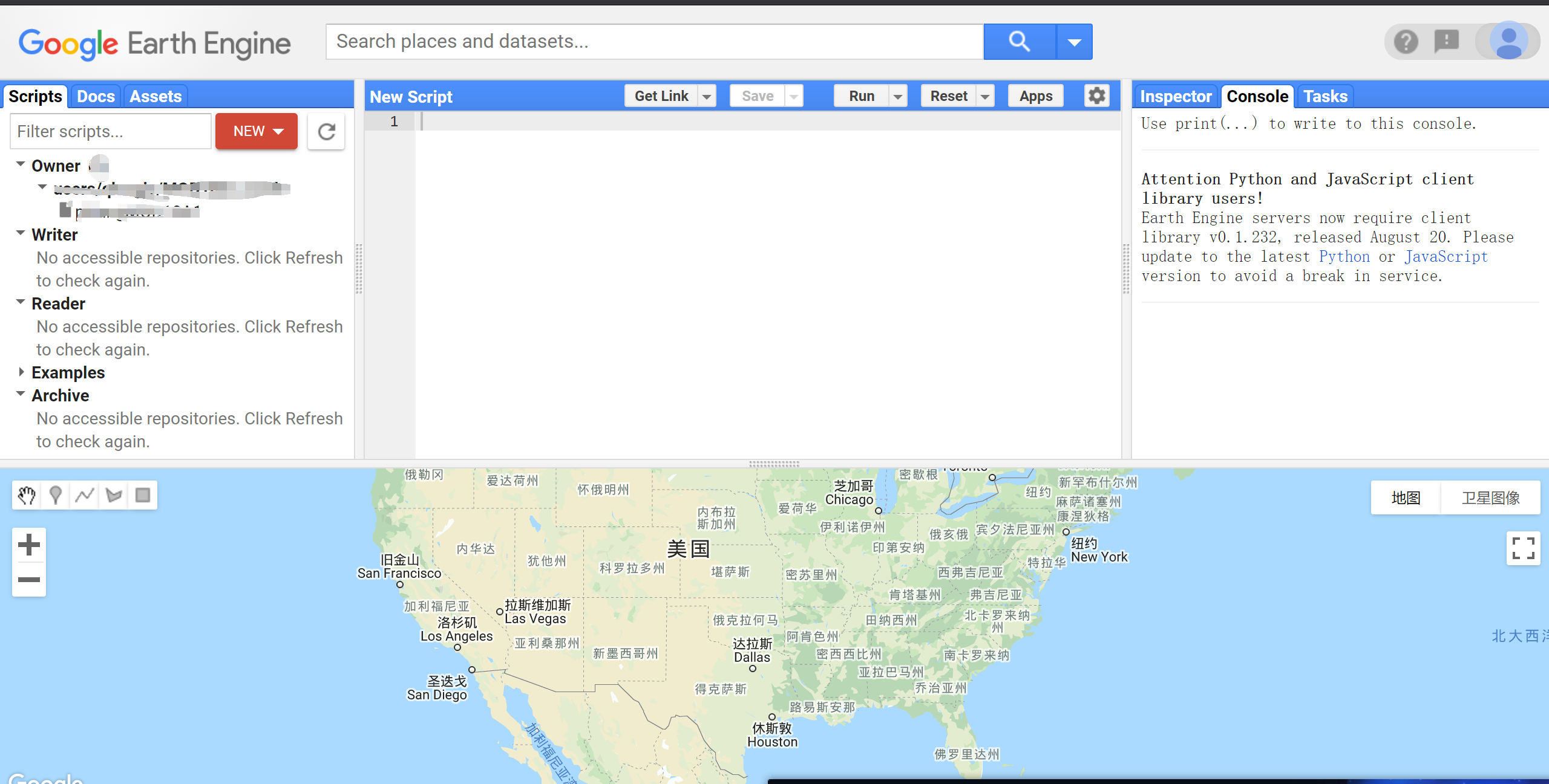 GEE学习记录（二）：Google Earth Engine Code Editor中的按钮_earth engine code editor学习-CSDN博客