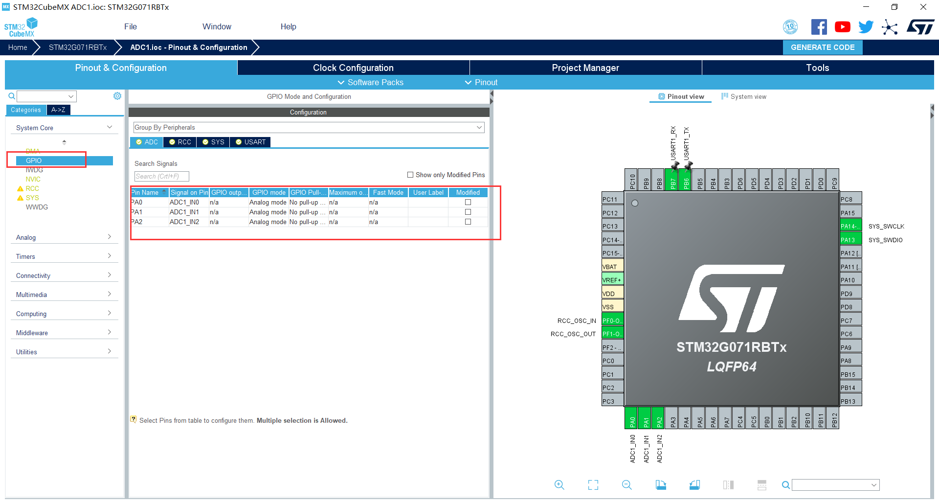CubeMX_ADC学习笔记——ADC（DMA模式）的使用_cubemx adc dma-CSDN博客