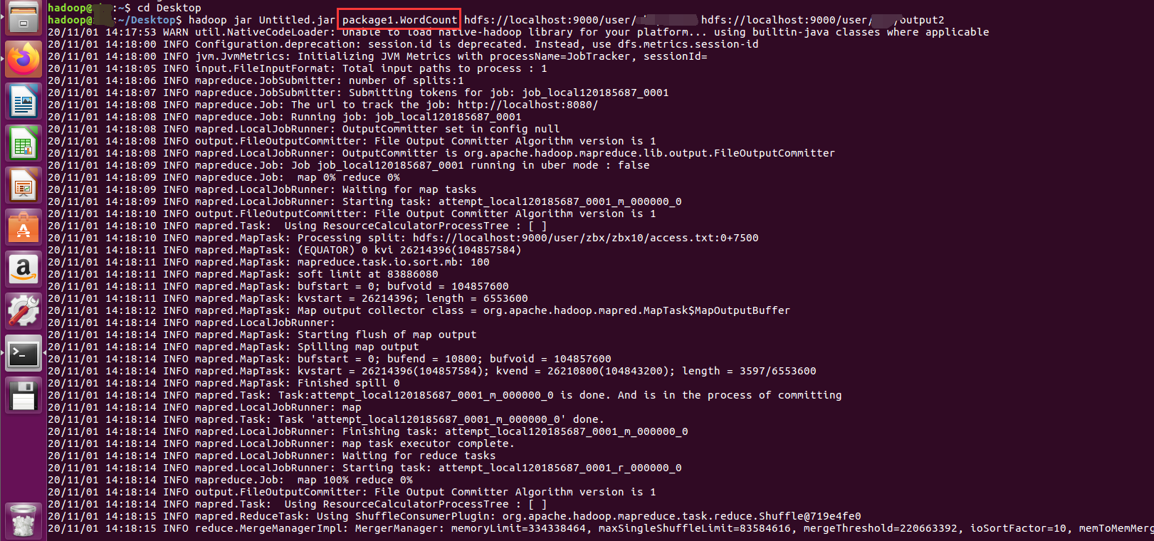 怎么解决从命令行提交到集群运行wordcount的报错：exception In Thread “main“ Javalangclassnotfoundexception 