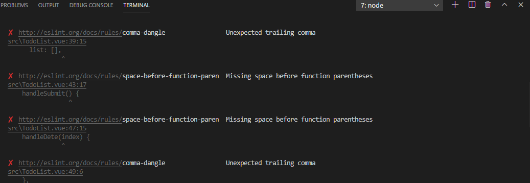 Solutions To A Large Number Of Format Errors Reported When Running A Vue Project Programmer Sought 