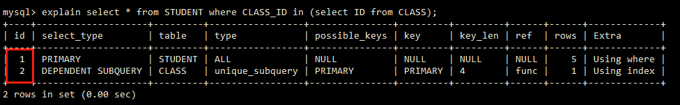 MySQL之EXPLAIN_no matching row in const table-CSDN博客