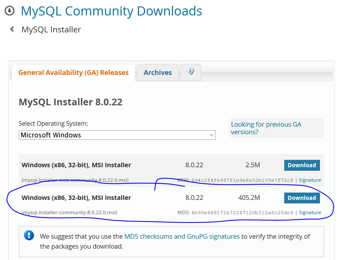 تنزيل وتثبيت MySQL في Win10 - المبرمج العربي