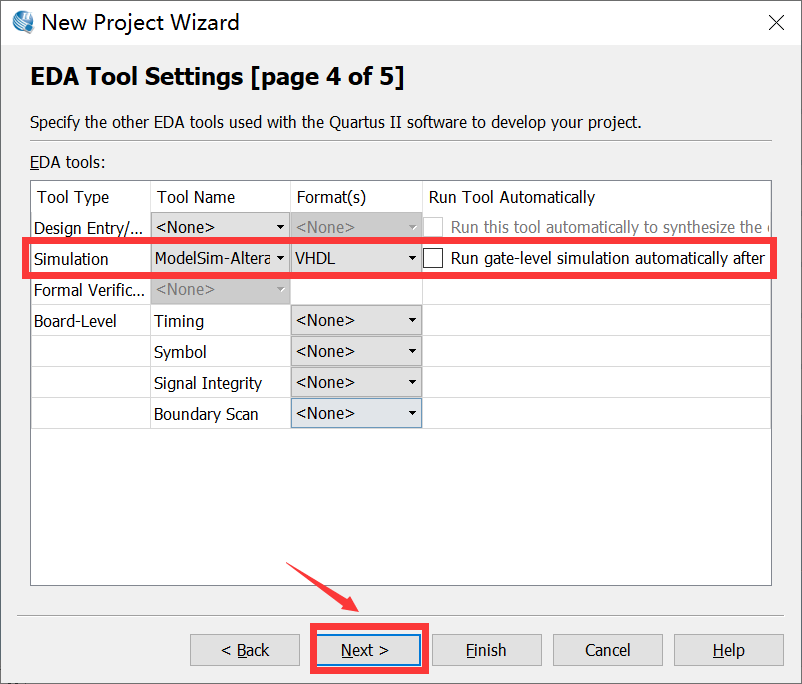 学习日记——Quartus工程创建与运行_quartus里面怎么指定运行文件-CSDN博客