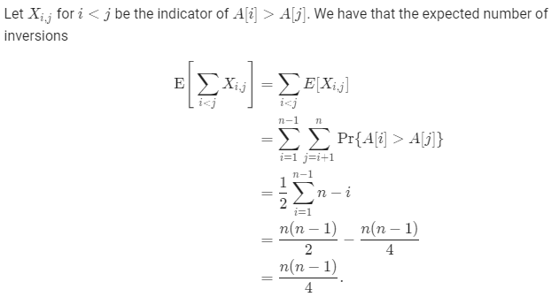算法导论第三版 第5章习题答案_use indicator random variables to compute the expe-CSDN博客