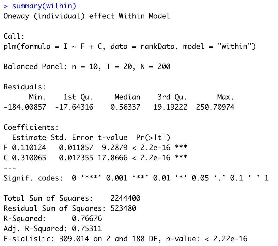 R语言 面板数据分析 plm包实现(一) ——LSDV和固定效应模型_r语言固定效应模型-CSDN博客