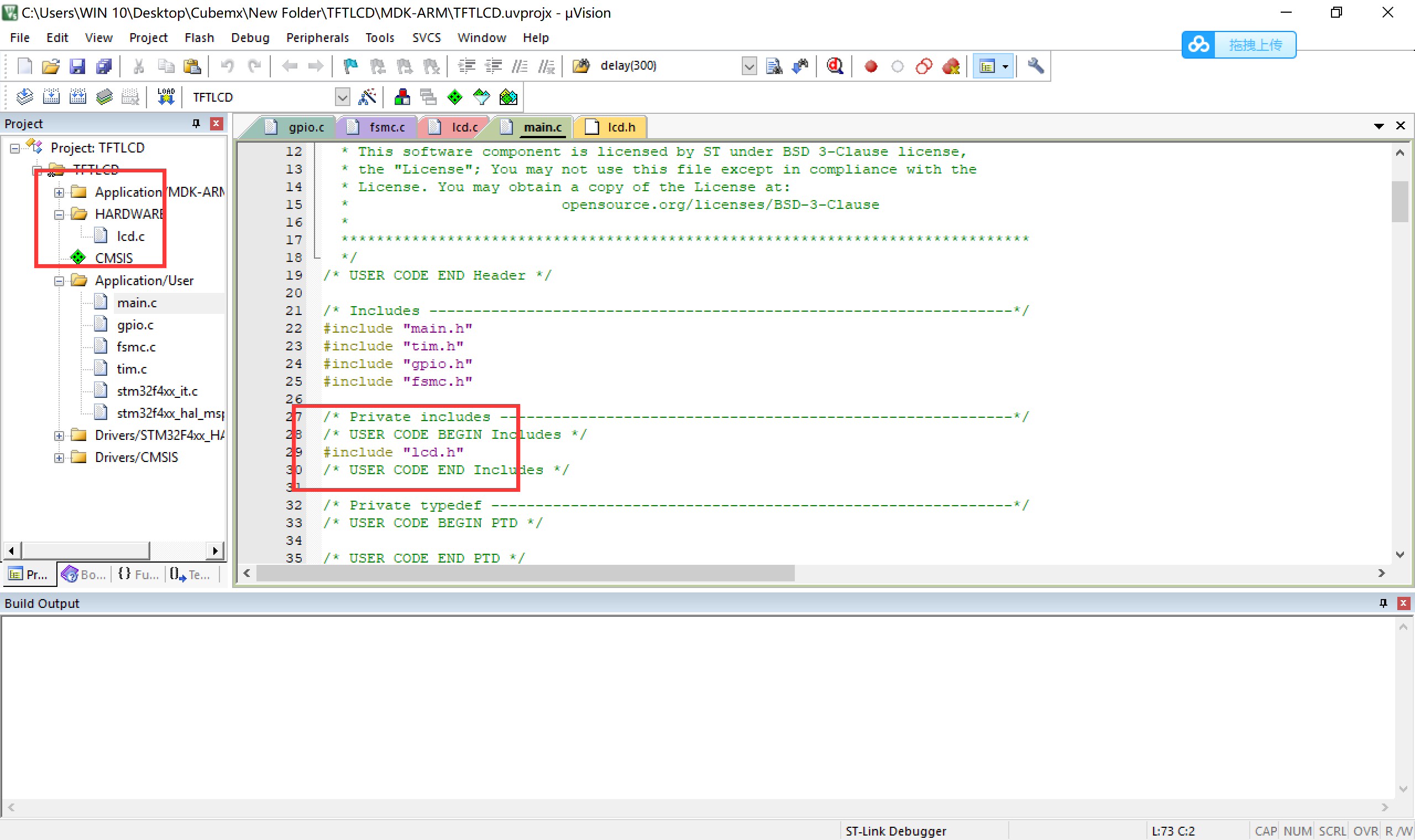 【STM32F4】HAL库 CubeMX(十二)--------LCD显示实验_stm32f4 hal库 1.25后 lcd无法显示-CSDN博客