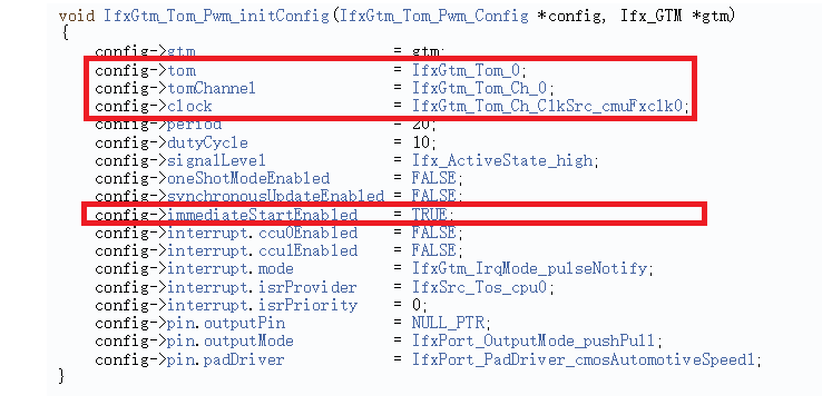 TOM模块的配置以及控制PWM的输出，以及TOM作为ADC模块的触发源，ADC采集到信号后通过DMA发送到寄存器_tom什么时候产生adc触发 ...