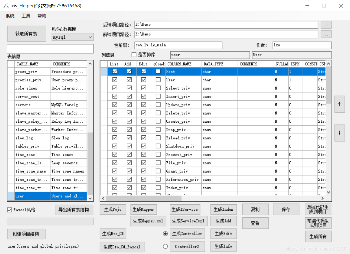 一键生成项目 Springbootmybatis代码生成器 支持oracle Mysql Postgresql用mysql生成代码后再连接oracle可以吗 Csdn博客