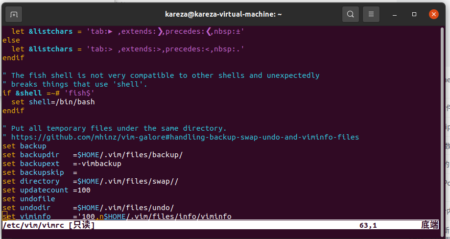 Vim E510“Can‘t make backup file“解决(E303)_Kareza的博客-CSDN博客