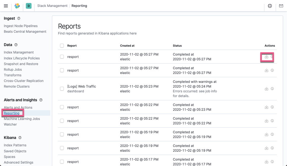 Elasticsearch：自动生成报告并发送_kibana csv报告post url-CSDN博客