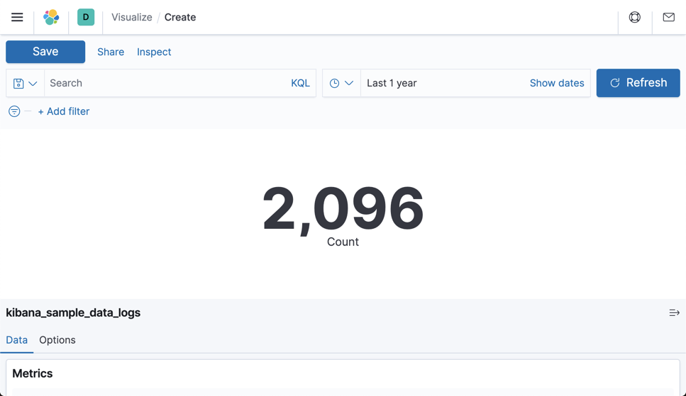 Kibana：运用 TSVB 中的 Metric 生成两个指标的可视化_tsvb metric是什么意思-CSDN博客