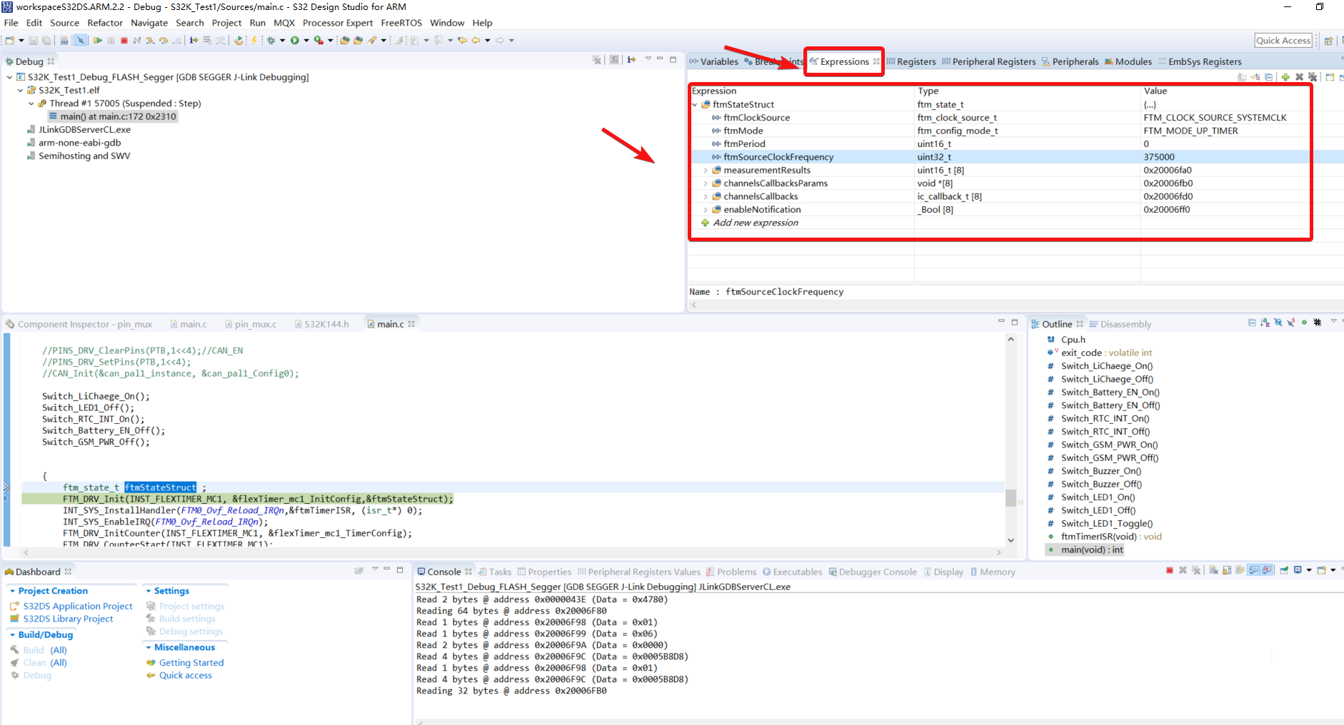 S32K144之expressions与real time expressions实时变量查看_s32k 查看变量 数组-CSDN博客