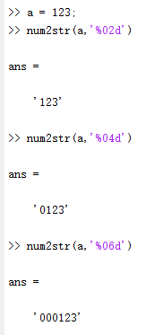MATLAB笔记：数值前面补零+字符串前面补零_matlab 数字前面补零-CSDN博客