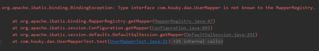 Solve Mapper Is Not Known to The MapperRegistry problem - Programmer Sought