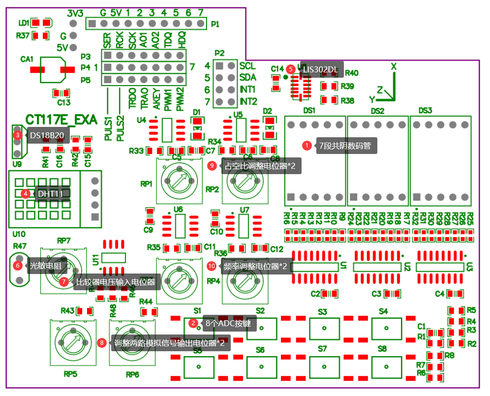 【蓝桥杯嵌入式】【STM32】14_CT117E_EXA蓝桥杯嵌入式扩展板硬件资源一览及其驱动编写_ct117e-ex数据包-CSDN博客