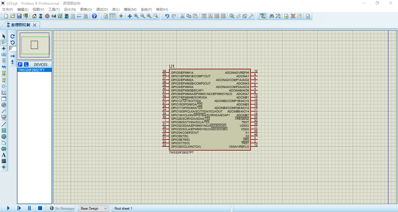 使用CCS 9.2.0和Proteus 8.9开发并仿真DSP-TMS320F28027项目_proteus可以仿真dsp吗_果子狸PLG的博客-CSDN博客
