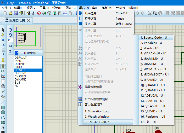 使用CCS 9.2.0和Proteus 8.9开发并仿真DSP-TMS320F28027项目_proteus可以仿真dsp吗_果子狸PLG的博客-CSDN博客