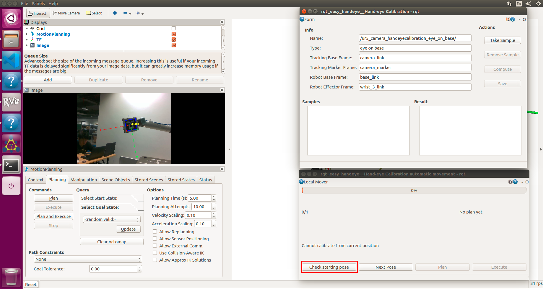 优遨机器人UR5与RealSense深度摄像头D435的手眼标定_ur5添加深度相机-CSDN博客