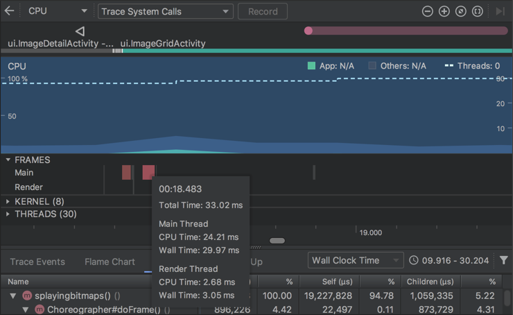 Android Studio CPU profiler性能分析工具介绍和使用详解_android studio profile flame chart过滤-CSDN博客