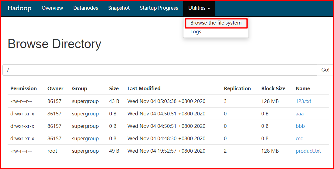 HDFS-Web界面介绍（50070）_disk usage of each datanode-CSDN博客