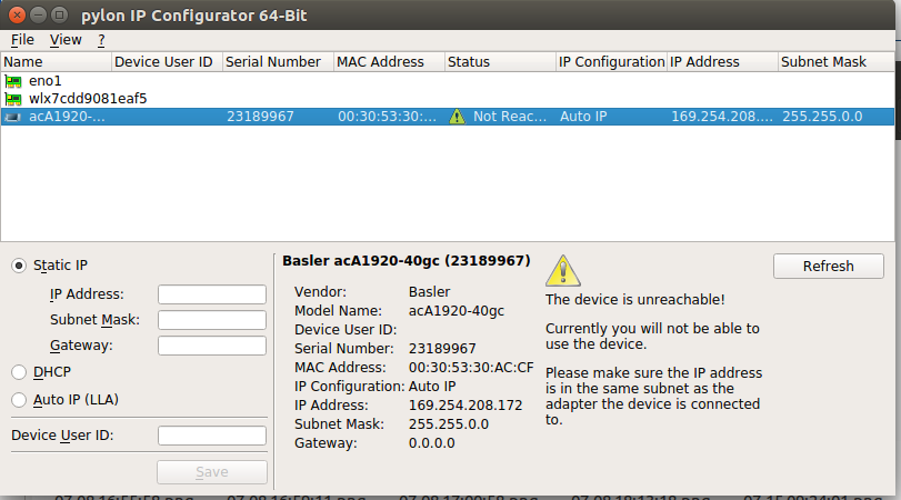 ubuntu Basler相机怎么设置静态IP_basler相机ip-CSDN博客