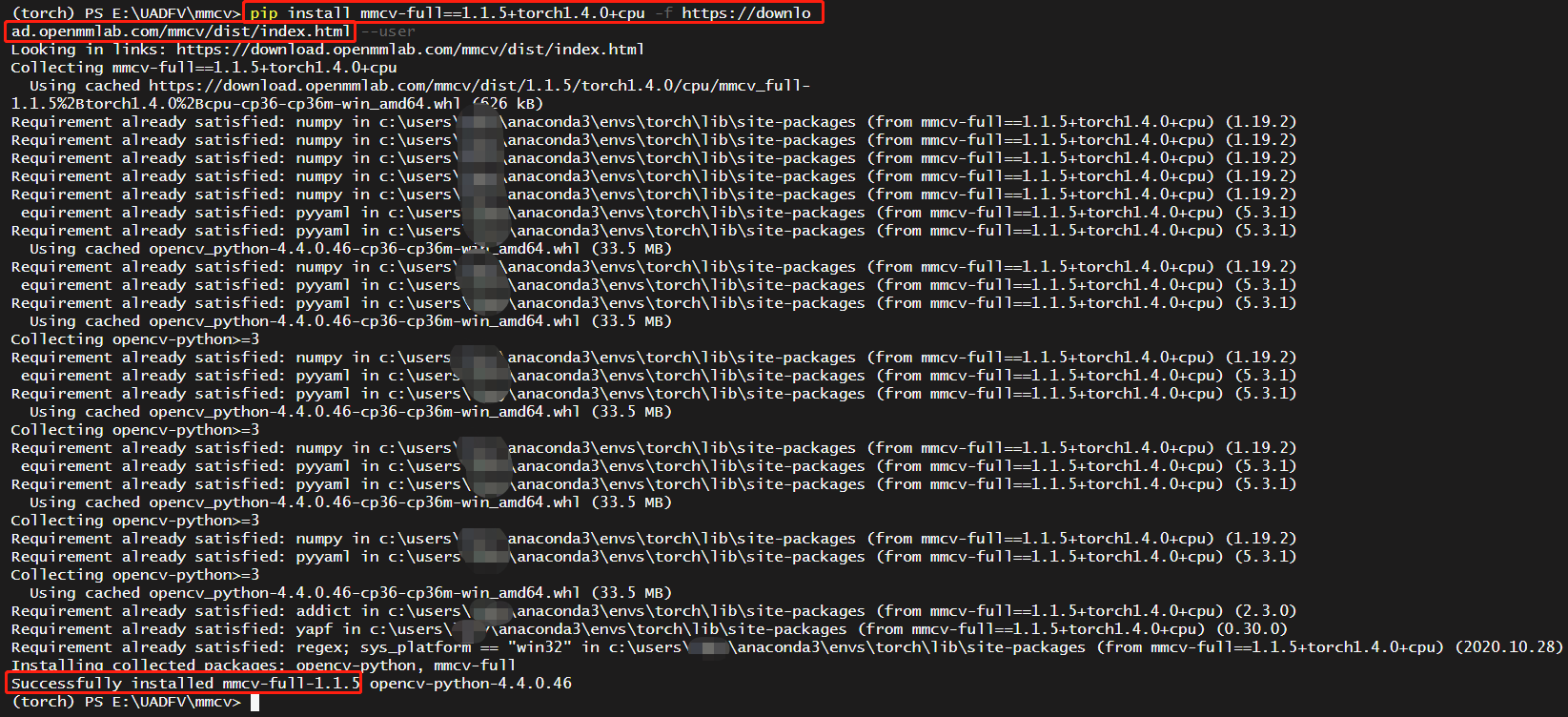 记【安装mmcv教程】 以及 遇到的Error_running setup.py install for mmcv ... error-CSDN博客