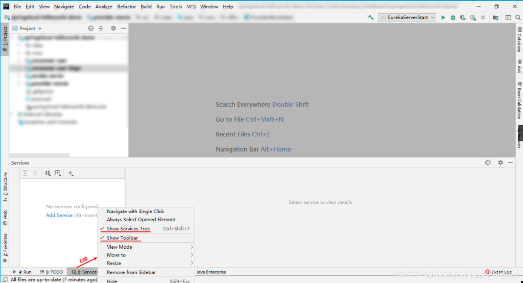 Idea底部任务栏如何开启run Dashboard Serviceidea下面run Dash Csdn博客