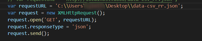 前端读取本地json文件跨域错误(Access to XMLHttpRequest at “.“ from origin ‘null‘ has been blocked by CORS ...
