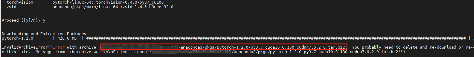 安装pytorch时InvalidArchiveError_pytorch error with archive-CSDN博客