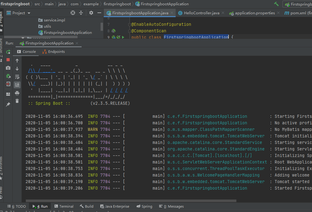 IDEA新建spring boot web项目并运行返回 html，json_为什么idea调完方法返回了一个json格式的数据-CSDN博客