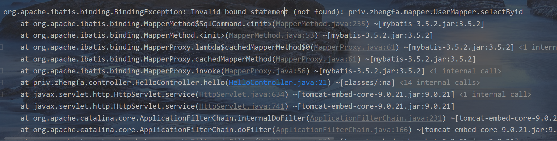 优雅的解决Springboot：BindingException: Invalid bound statement (not found):异常_bindingexception啥意思-CSDN博客