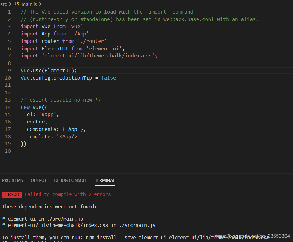 Vue导入elementui组件报错解决illegal Constructor At New Vueelement Ntime Csdn博客 7619