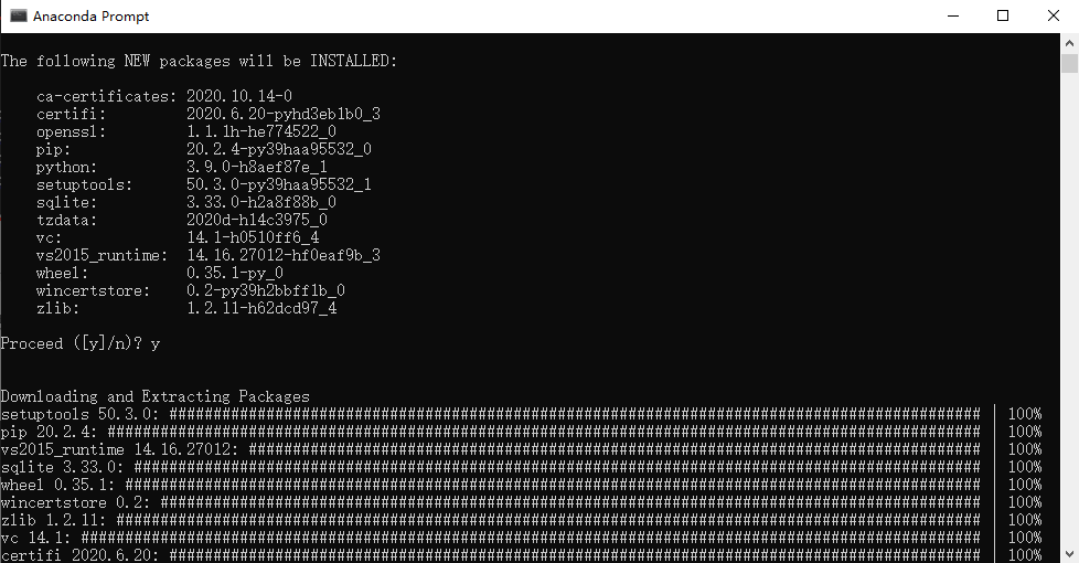 在anaconda中创建Python3.9的环境_cond create -n "myenv" python=3.9 ipython-CSDN博客