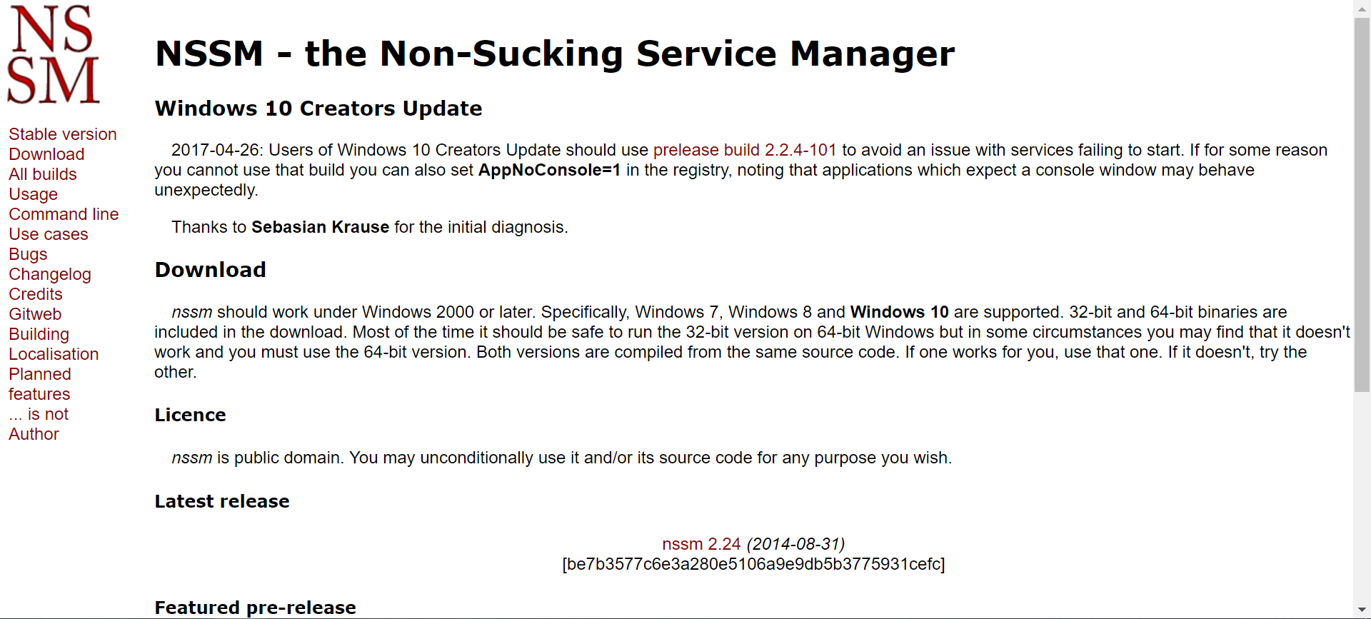 Use NSSM the bat or exe installed as windows service - Programmer Sought