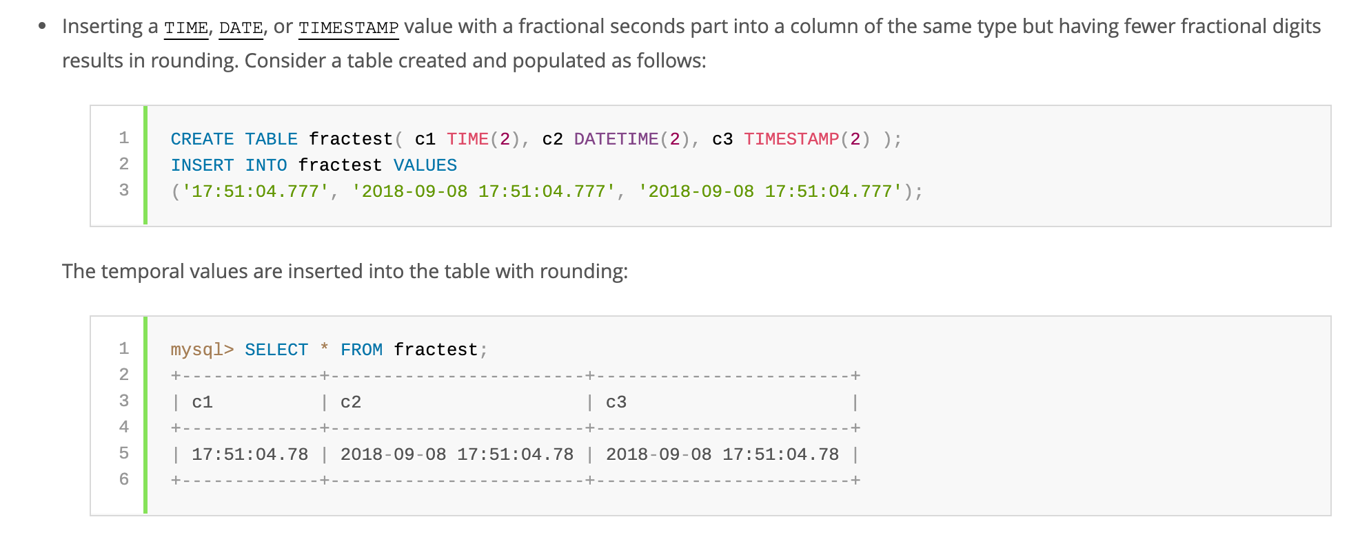 Mysql 日期类型小数秒的处理 数据类型datetime 6 Csdn博客