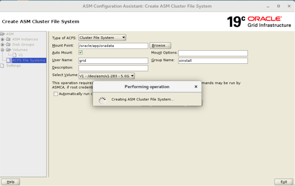 Oracle 19C ADVM与ACFS的使用_oracle 19c acfs代理实例-CSDN博客